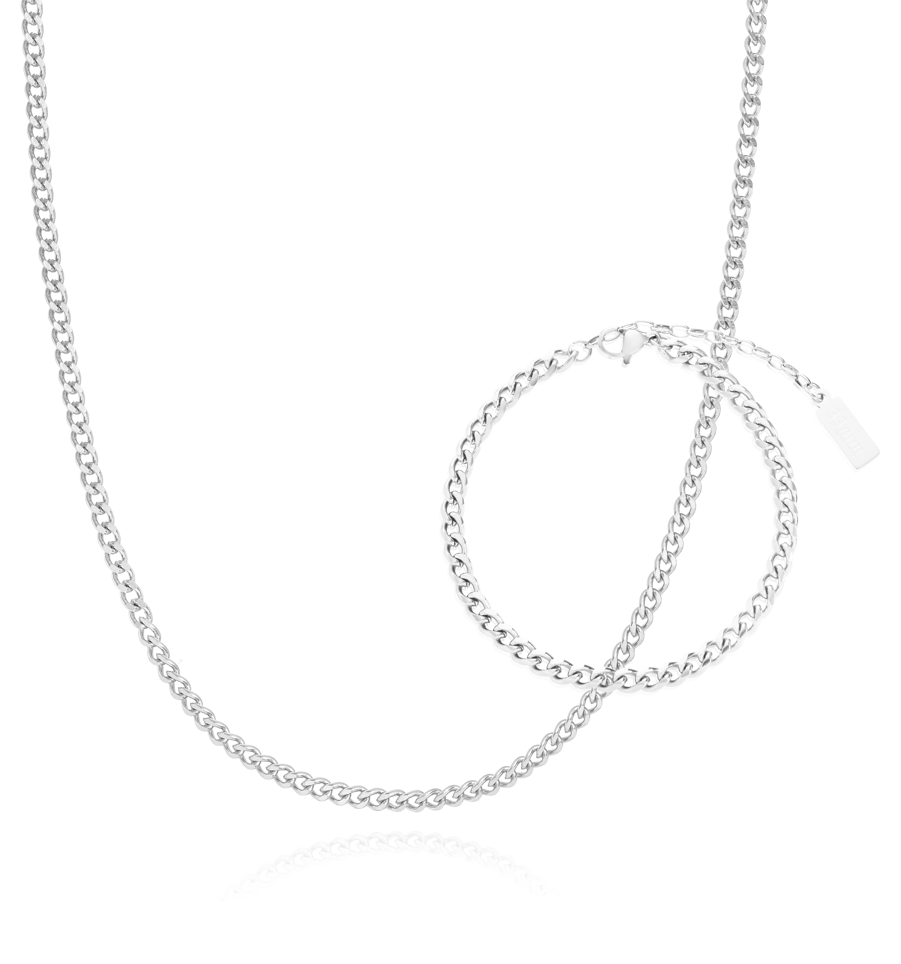 Casey & Jacob, Silver – 33mm