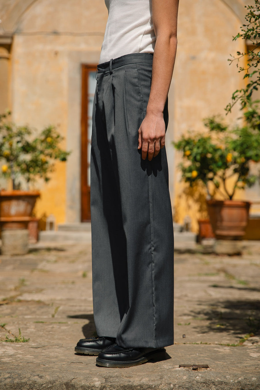 Dylan Grey Trousers | 33mm - Inspired by Nostalgia